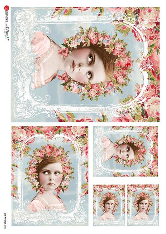Paper Designs Old Photos PORTRAITS A4 Decoupage Rice Paper #OLD PHOTOS